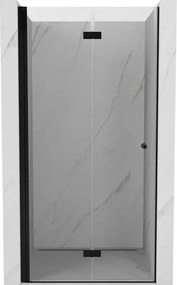 Mexen Mist-F skládací sprchové dveře levé 95 cm, transparentní, černé - 8A6-095-000-70-00-L
