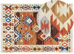Vlněný kelimový koberec 200 x 300 cm vícebarevný VOSKETAP Beliani