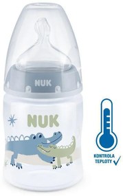 NUK First Choice láhev s kontrolou teploty 150 ml Béžová zoo
