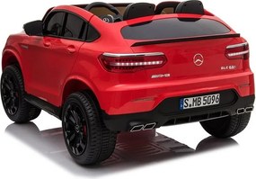 LEAN CARS Elektrické autíčko Mercedes GLC 63S LED MP3 červené