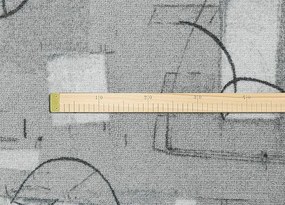 Breno Metrážový koberec LIBRA 90, šíře 400 cm, Šedá