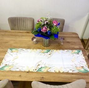 Velikonoční ubrus Tulipány  40x110cm TiaHome