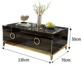 Elegantní konferenční stolek LIV Černá