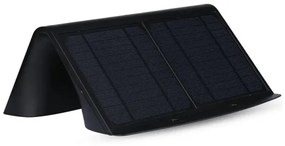 LED Solární nástěnné svítidlo se senzorem LED/7W/3,7V 4000K IP65 4000 mAh černá