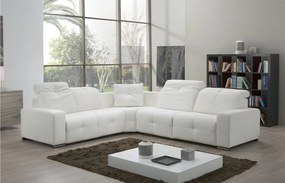 Pregio Italia sofa&relax Rohová polohovací sedačka PRIME Provedení: 3 + roh + 2 s ukončením, Vzorník látek: tekno fibra 03 milk