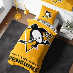 Hokejové povlečení NHL Pittsburgh Penguins Shields Velikost: 135x200 + 80x80 cm