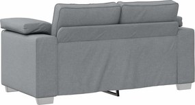 Pohovka 2 ks Světle šedá textil 3324740