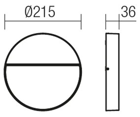 Redo 9626 nástěnné LED svítidlo Even matně bílé, 9W, 3000K, ø21,5cm