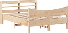 Rám postele s čelem 150 x 200 cm masivní borovice 3307041