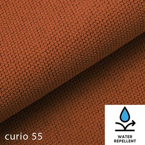 Sedací souprava GRECO MINI | 185x278 cm | LEVÁ | 55 červenooranžová WATER REPELLENT | rozkládací + úložný prostor