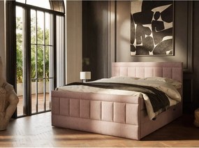 Fialová boxspring postel s úložným prostorem 180x200 cm Caya – Maison de Rêve