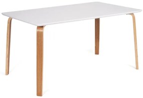 UNV Jídelní stůl s bílou deskou 150x90 cm Zaha - 2. jakost