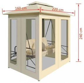 Zahradní houpačka s altánem Dekorhome