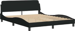 Rám postele bez matrace Hanko černý 160 x 200 cm textil 3310400