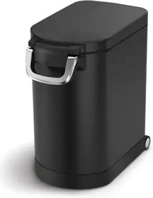 Simplehuman CW1887 černá ocel / Kontejner na krmivo / 25 l / vzduchotě