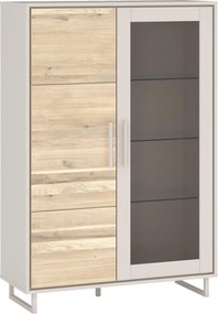 XXXLutz VITRÍNA, dub, dub bianco, kašmírová, 102/148/40 cm Livetastic - Kredence a vitríny - 001427000402
