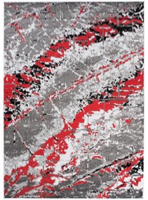 Kusový koberec PP Kevis šedočervený 180x250cm