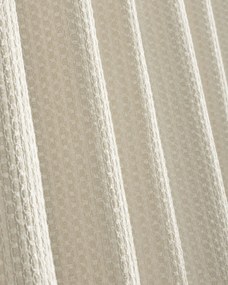 Závěs na řasící pásce wave barva krémová látka pletený vzor