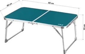 NILS Camp NC3402 Skládací kempingový stůl 60x40x25 cm modrý