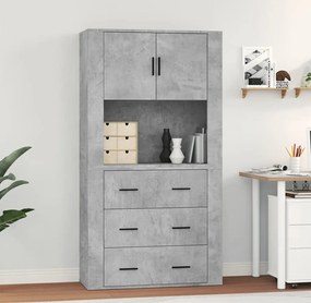 vidaXL Skříň highboard betonově šedá kompozitní dřevo [3185387]