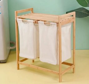 Koš na prádlo ANDAMAN přírodní bambus
