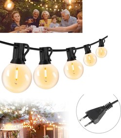 Fairy Žárovky Lampy Osvětlení Zahrady 25+2 Led 7.5 M IP44