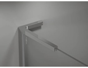 Mexen, Mexen Kioto-X L sprchová stěna 90 x 200 cm, průhledná 10 mm, chrom - 800-090-107-01-00-X