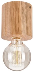 Lamkur | Stropní svítidlo OAK 1xE27/60W/230V dub pr. 10,5 cm | LA40820