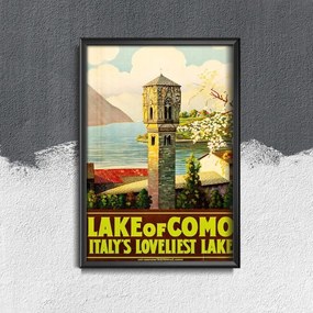 Dekorativní plakát Itálie jezero como
