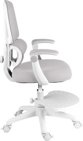Dětská otočná židle Neoseat JUNI 023 — látka, pratelný potah, šedá