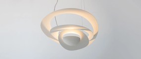 Artemide 1249010A Pirce micro sospensione LED, bílé designové závěsné svítidlo, 29W LED 3000K, 46x48cm