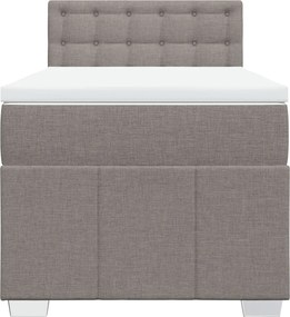 Box spring postel s matrací taupe 100 x 200 cm textil 3289297