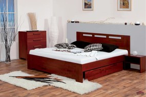 Domestav VALENCIA manželská postel 180 cm buk cink mořený