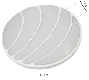 Stropní LED svítidlo Shell, 1x LED 40w, 3000-6000k, w