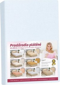 Bellatex Prostěradlo plátěné Modrá 90x200 cm