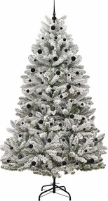 Umělý vánoční stromeček 240 cm 300 LED Teplá bílá PVC a ocel 3395767