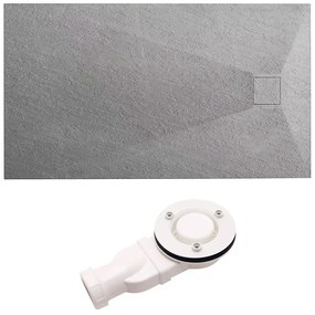 BPS-koupelny Obdélníková akrylátová sprchová vanička HYD-OSV-RIKO 130x90 šedá