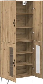 Vysoký bufet 2 ks Artisanový dub 69,5 x 34 x 180 cm 3403166