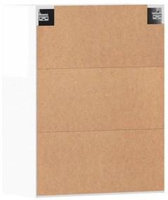 Nástěnné skříňky 2 ks bílé s vysokým leskem kompozitní dřevo,  3197989