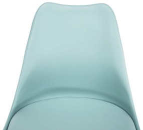 Otočná židle Dolena (mentolová ekokůže). 1028911