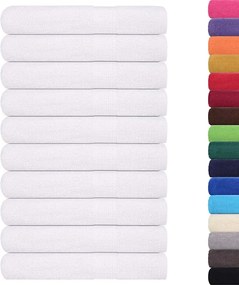 Saunové osušky FROGN 25 ks bílé 80x200 cm 360 g/m² 136664