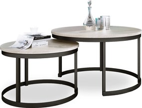 ADRK Furniture Konferenční stolek 2v1 OKIN CT-OKI-B-S