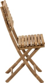 Přírodní bambusová skládací židle Bamboo Pliable - 54*45*85cm