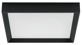 Linea Light Tara_Q, černé stropní svítidlo, 31W LED 3000K, 40x40cm