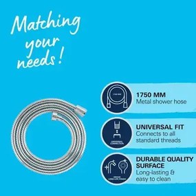 Grohe - Sprchová hadice VitalioFlex Metal 1,75 m, chrom