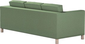Potah na pohovku IKEA  Karlanda 3-místná nerozkládací, krátký barva zelená látka pletený vzor