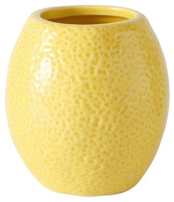 Koupelnový pohár Limone, žlutá, 8,6x8,6x9,5 cm