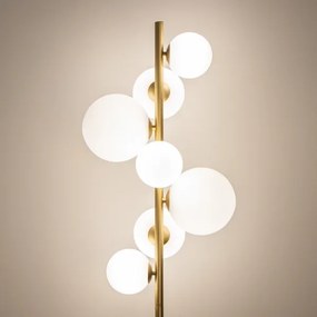 BRILAGI - LED Stojací lampa MILLA 7xG9/3W/230V zlatá/bílá