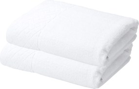 Livarno® Sada froté osušek 70 x 140 cm, 450 g/m2, 2dílná, bílá