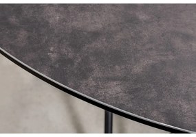 Massive home | Kulatý jídelní stůl Circular 120 cm keramika antracit